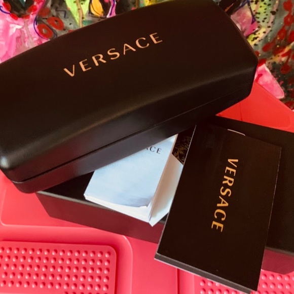 Versace | Accessories | Versace Gold Blue Gradient Pink Sunglasses ...